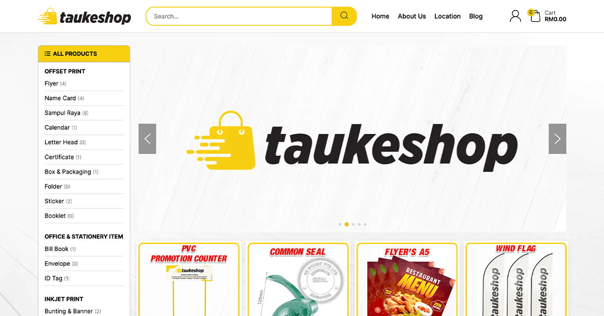 Tauke Shop - Pemaju Digital